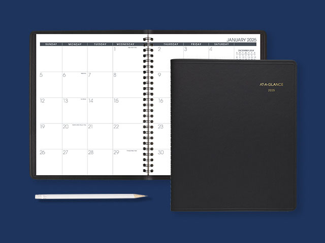 AT-A-GLANCE Daily Planners, Monthly Calendars and Address Books