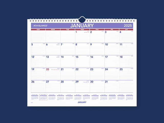 AT-A-GLANCE Daily Planners, Monthly Calendars and Address Books